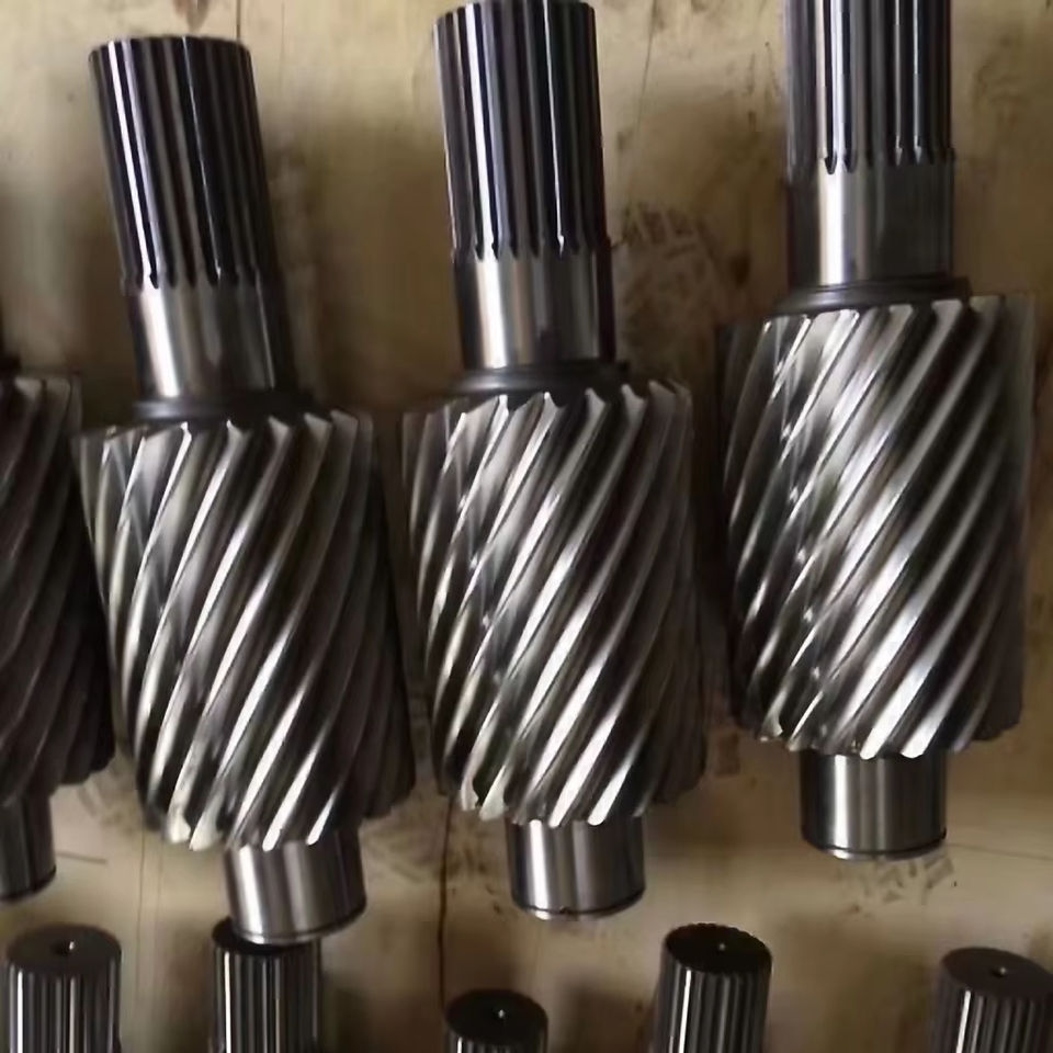 Custom Helical Gear Shaft for Construction Machinery High Strength ...