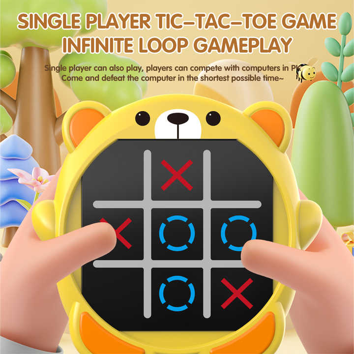 Electronic Cartoon Tic Tac Toe Board Multifunctional Children's ...