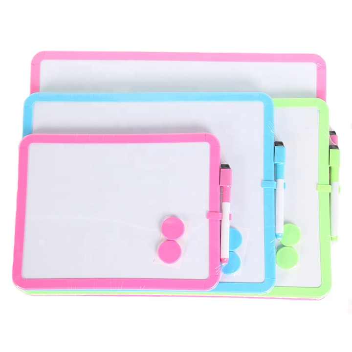 Color Plastic Frame Mini Magnetic Student Writing Board
