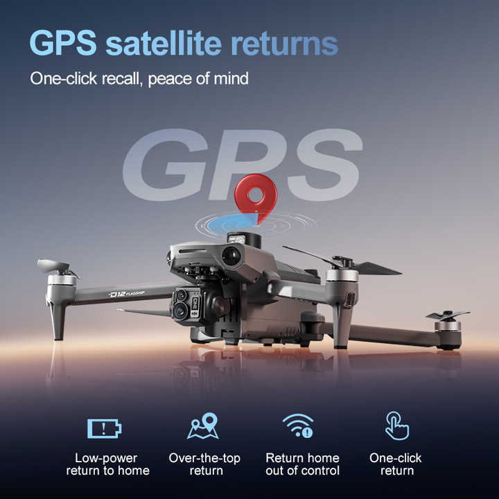 D12 Three-Axis Gimbal Brushless Relay UAV with GPS Long Distance ...