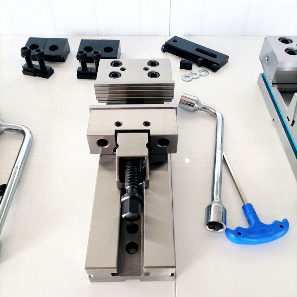Lathe Machine Precision Modular Vice GT150B Groove Jaw Plates Vice ...