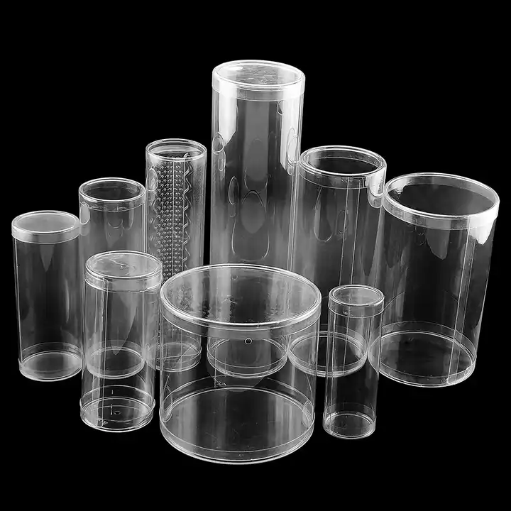 Plastic Cylinder Container Transparent Cylinder Bucket Plush Dolls ...