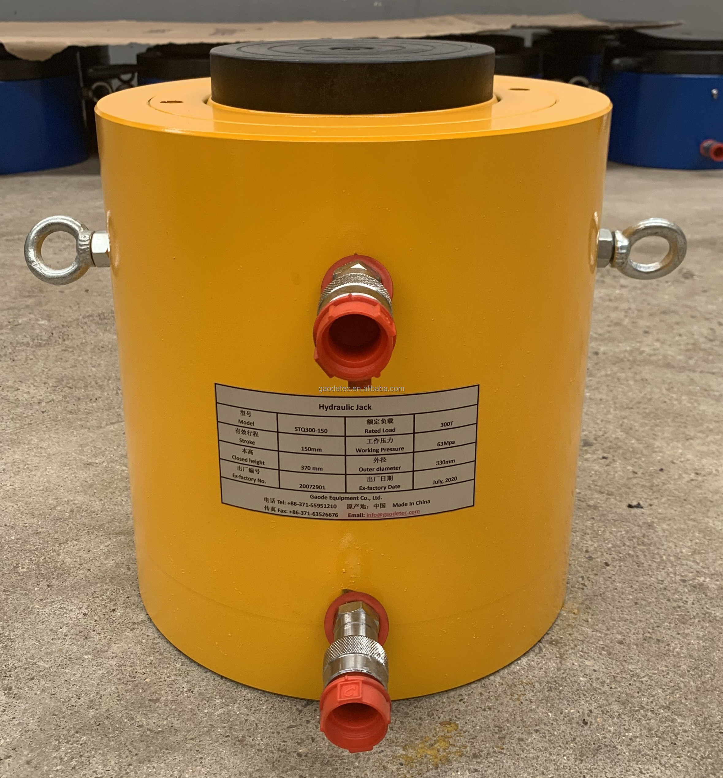 Large tonnage double acting high pressure hydraulic ram Products from ...