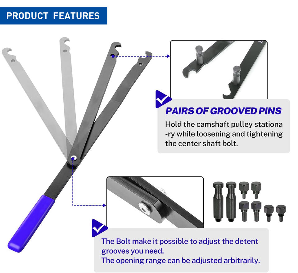 Fan Clutch Removal Tool Kit Fan Clutch Wrench Set 22 36 40 47 51 MM ...