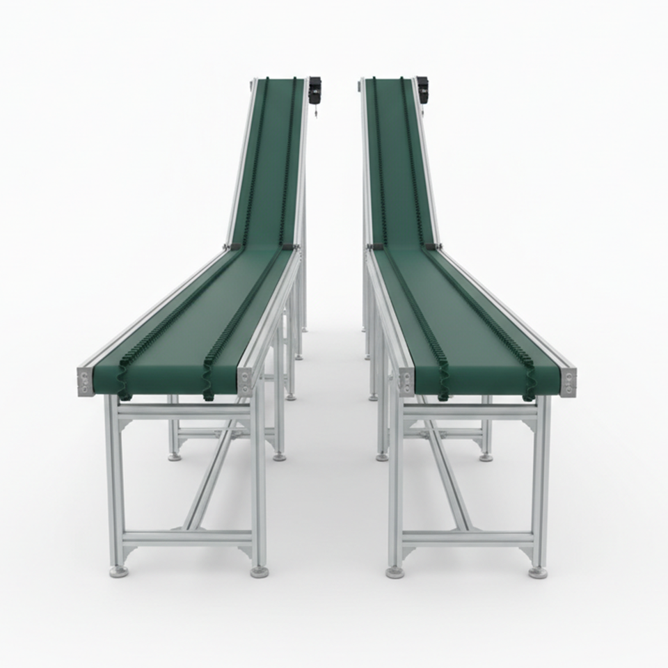 Adjustable Speed Control Automatic PVC Conveyor Belt With Aluminum ...