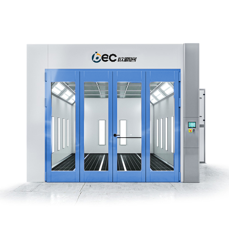 Automotive Heated Recirculating Spray Booth with LED Lighting Baking ...