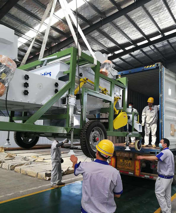 Mobile Combine Seed Cleaner Buckwheat Rye Oat Wheat Seed Cleaning ...