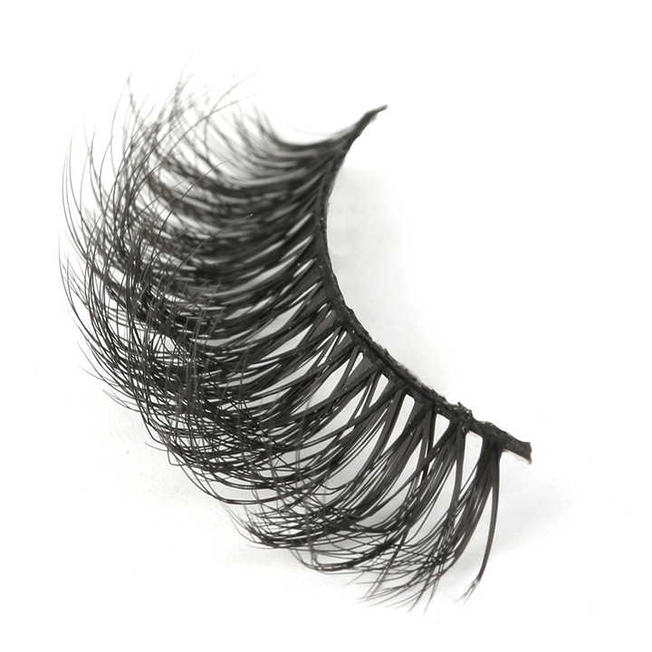 Custom 3D Silk False Lash Strip 25mm Faux Mink Eyelashes Private Label ...