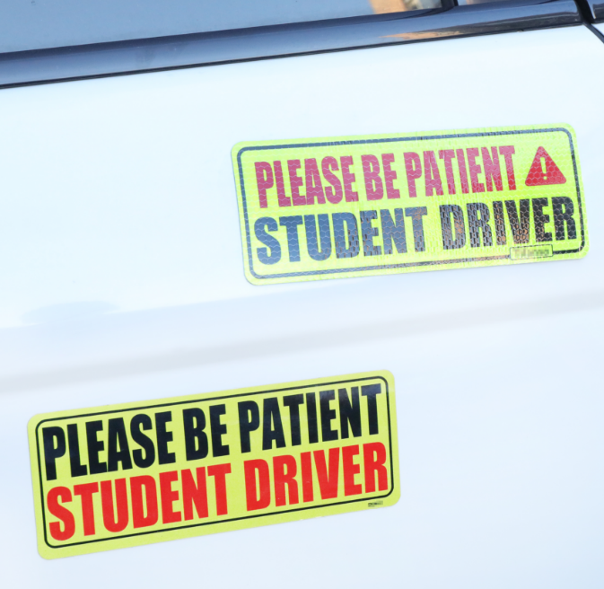Removable 3 Pcs Magnetic Bumper Reflective Student New Driver ...
