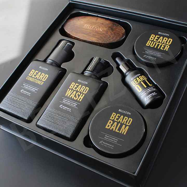 Bellezon Private Label Men's Beard Grooming Kit - All Natural