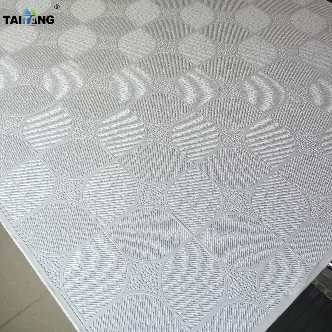 2x2 Gypsum False Ceiling Tile - Fireproof & Waterproof