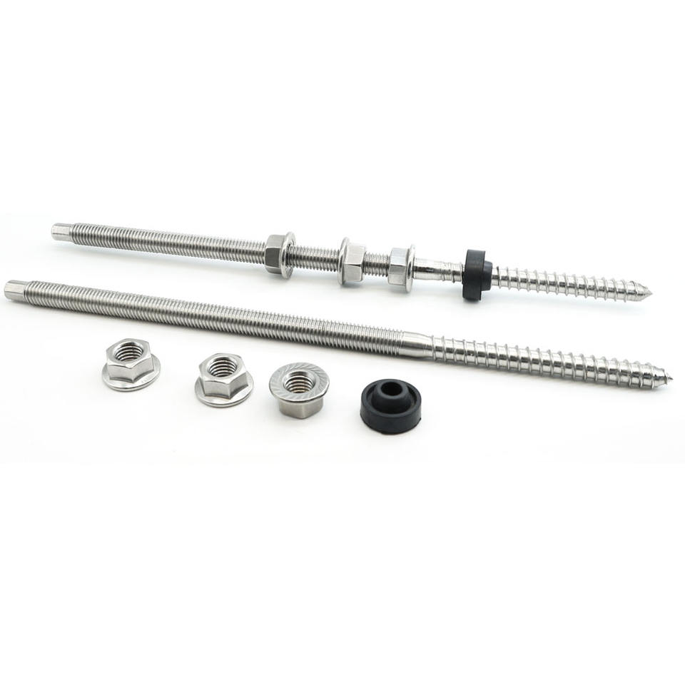 Factory Stainless Steel Ebco Threaded Rod Solar Round Double Thread ...