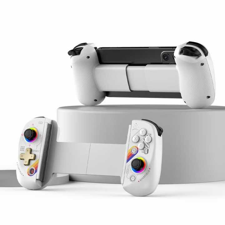 D8 Telescopic Game Controller RGB Light BT Stretchable Controller ...