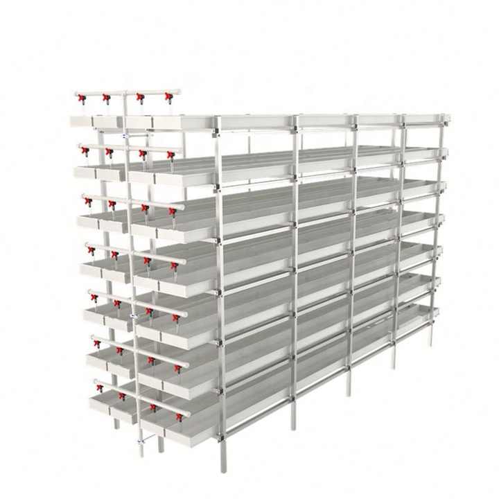 large plastic greenhouse hydroponic fodder trays