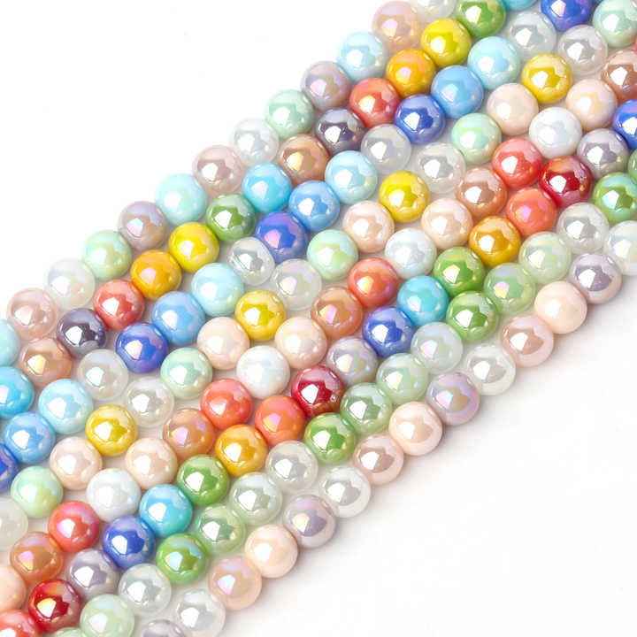 8mm AB Color Loose Nature Crystal Beads Assorted Jewelry Making DIY ...
