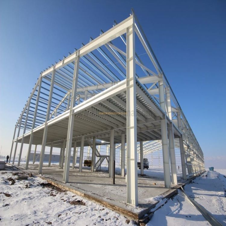 Prefab Steel Structure Workshop Frame Building Sheds Storage Metal ...