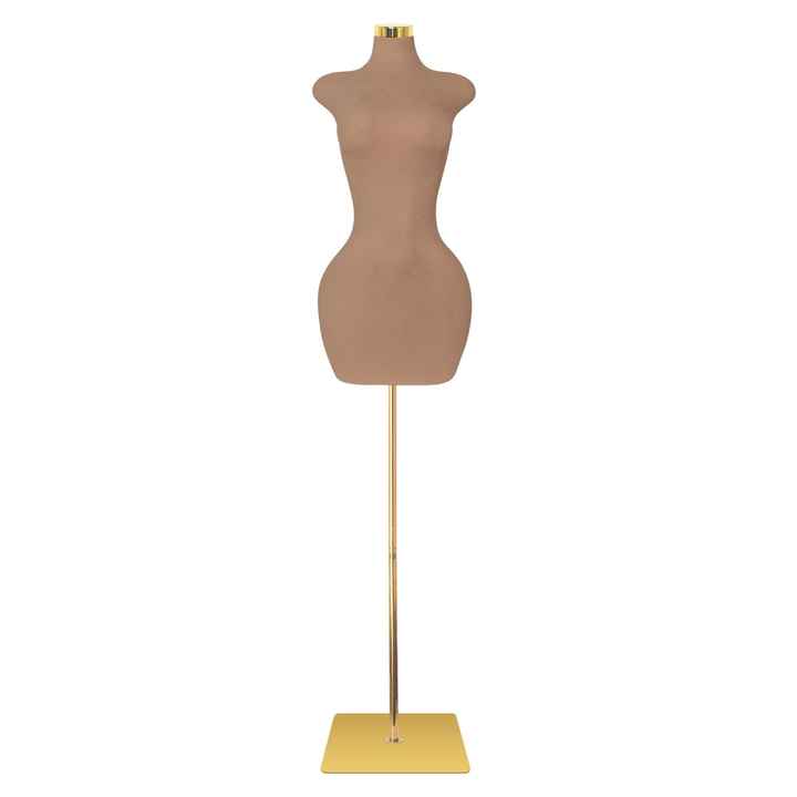 Sexy Female Mannequin, Manikin Body Torso with Gold Metal Base ...