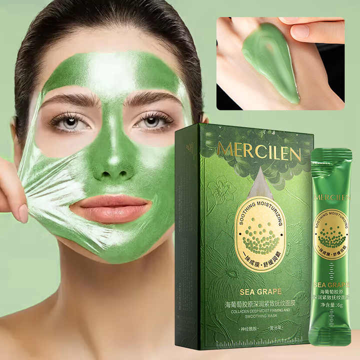 MERCILEN Sea Grape Collagen Moisturizing Firming Anti-Wrinkle Mask Peel ...