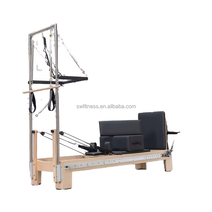 Exercise Pilates Reformer Bed for Gym Fitness and Yoga Studio Half ...
