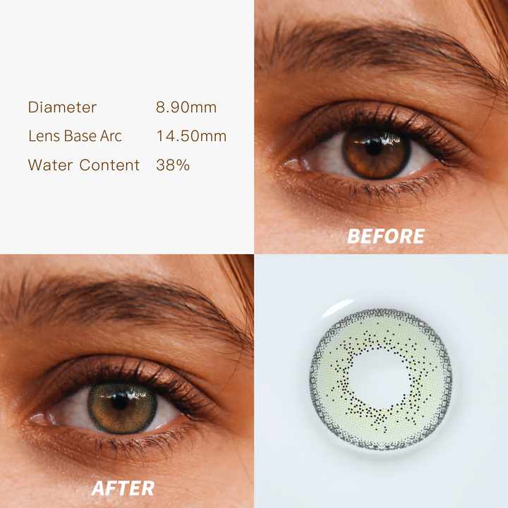 Free Sample Yearly Sensual Pure Hazel Color Contact Lenses,European ...