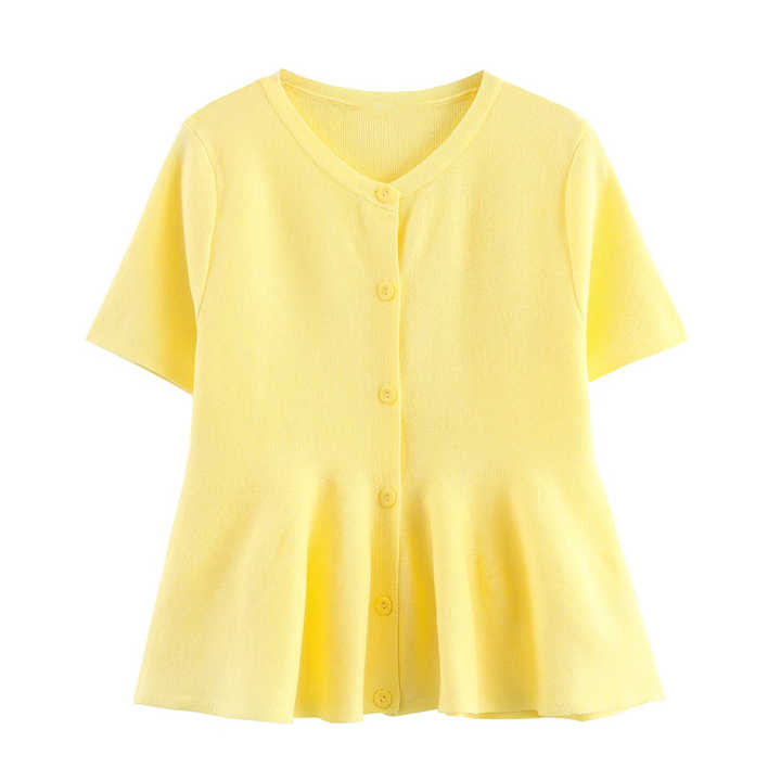 KAR&OT ZA 2025 Autumn New Simple Fashion Casual Short Skirt Hem Round ...