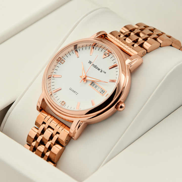 WINDOWSTIME Minimalist Ladies Womens Diamond Luxury Rose Gold Watch for ...