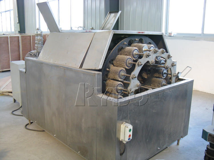 Recycling waste beer glass bottle scrubbing washing machine to remove ...