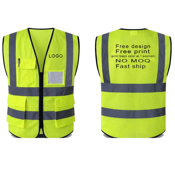 High Visibility Reflective Safety Vests - Secure & Durable