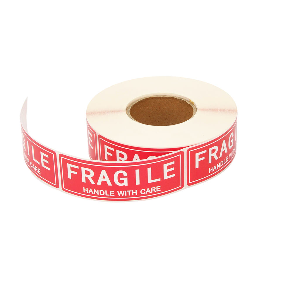 Customizable Waterproof Adhesive Packaging Labels Durable Fragile ...