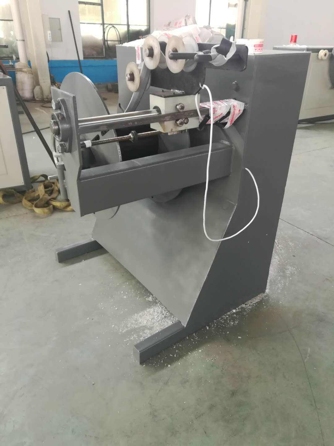 Plastic belt pp pe cotton twisted rope coiler/rope winding machine ...