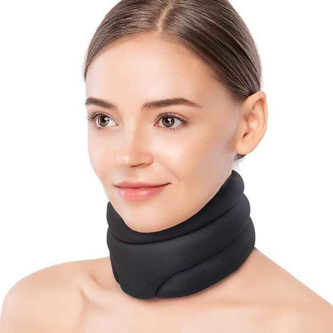 Neck Traction Device with Chin Support - Anti-Bow Neck Corrector
