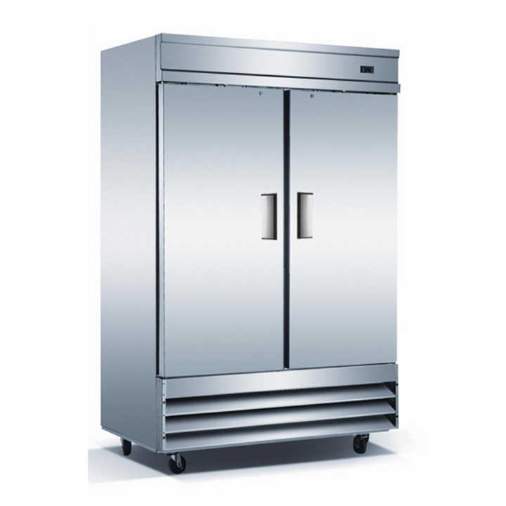 Restaurant Kitchen Cooler Double Door Fridge Auto Defrost Commercial ...