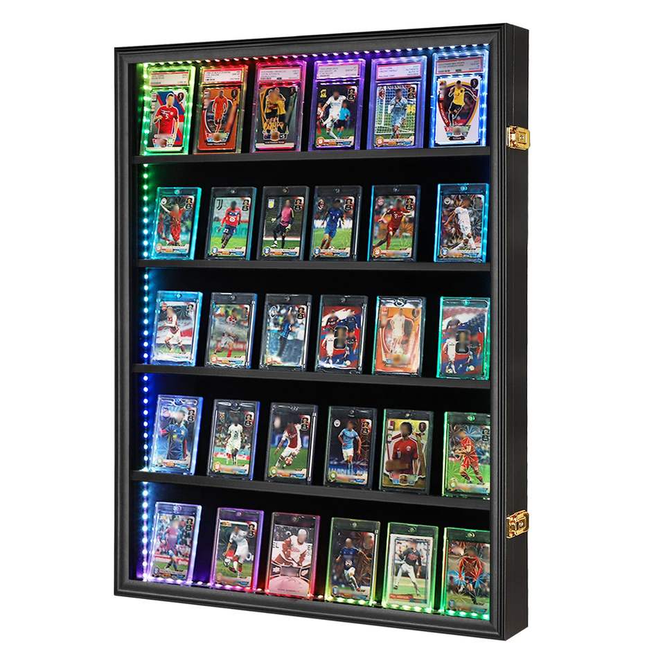 Baseball Sports Card Shadow Box Display Case 8 Graded Card Frames ...