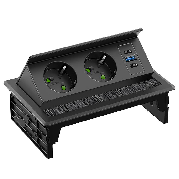 Hidden Office Power Socket Pop up Electrical Outlet Embedded Multimedia ...