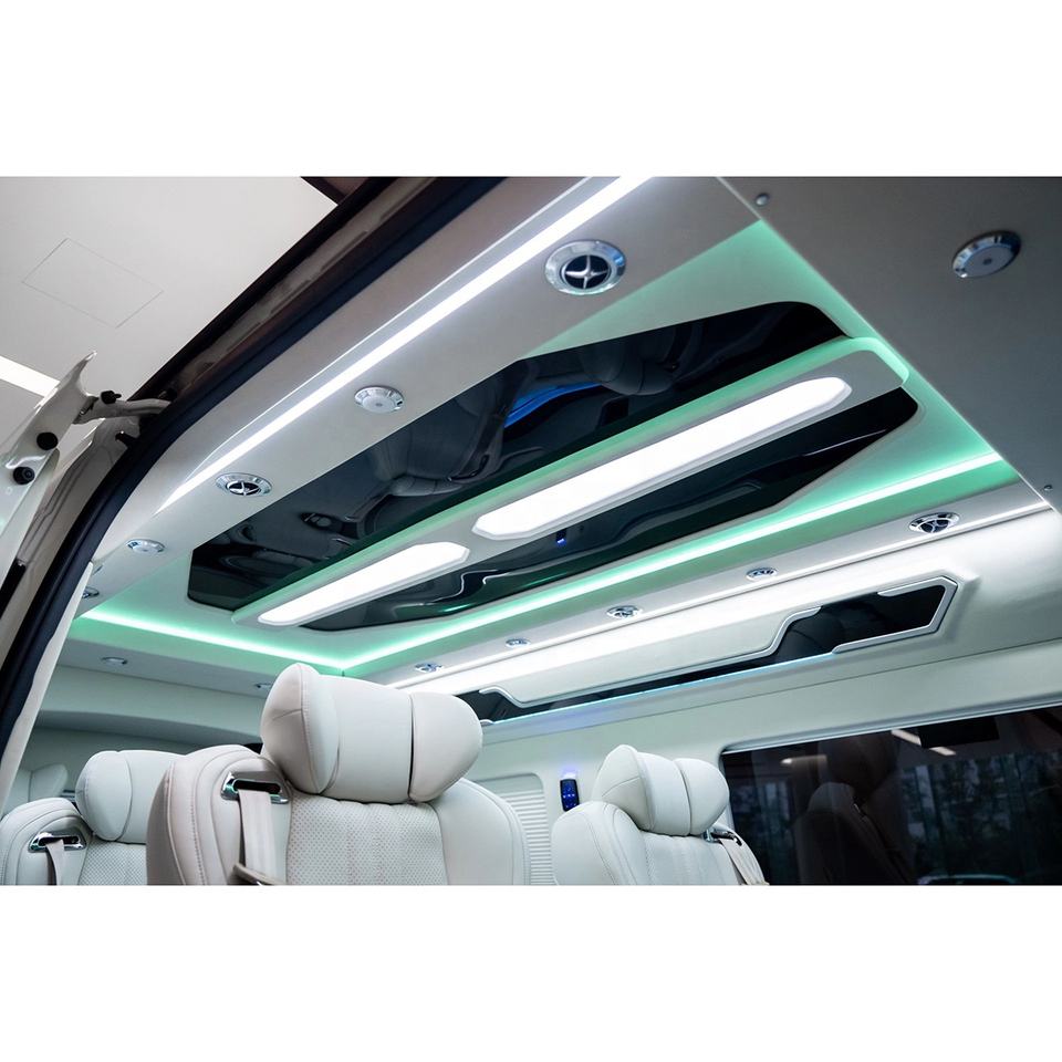 Vehicle Interior Parts Including Partitions Ceiling Light Sofa Bed ...