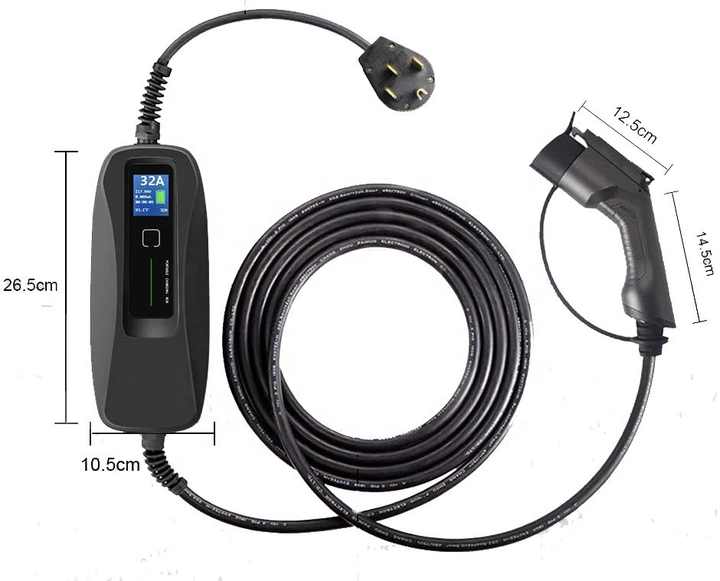 400v ac 3 phase input EVSE convenient portable ev charger DC 20kw 30kw ...