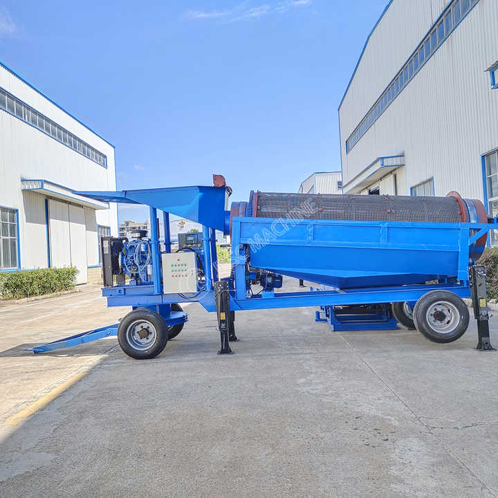 Mobile Mini Trommel Screen Gold Wash Plant - 98% Recovery