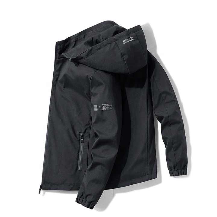Custom Logo Winter Autumn Black Navy Grey Waterproof Jacket