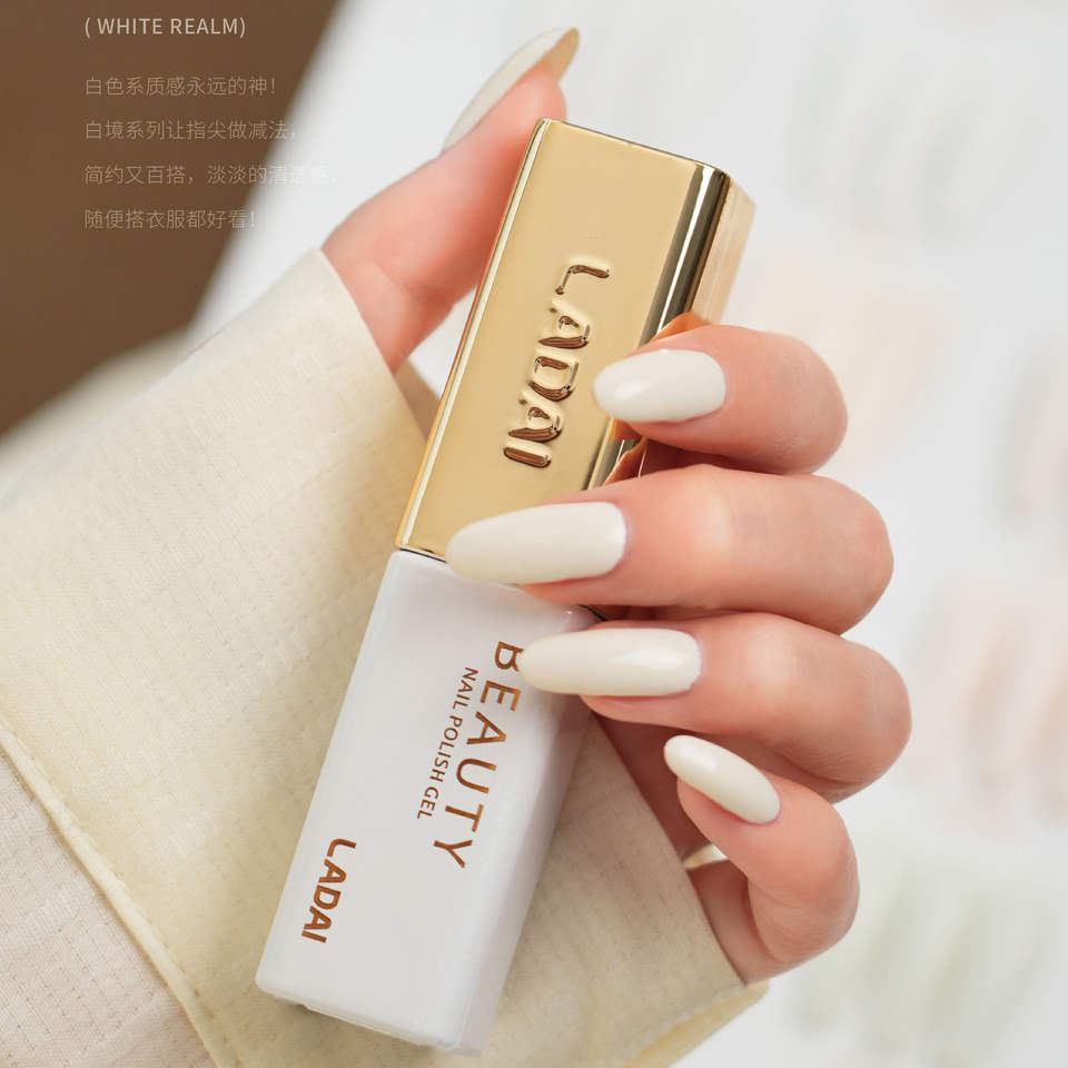 LADAI 24 Colors Cloud Dance Milky White Gel Nail Polish Set, Nude Sheer ...