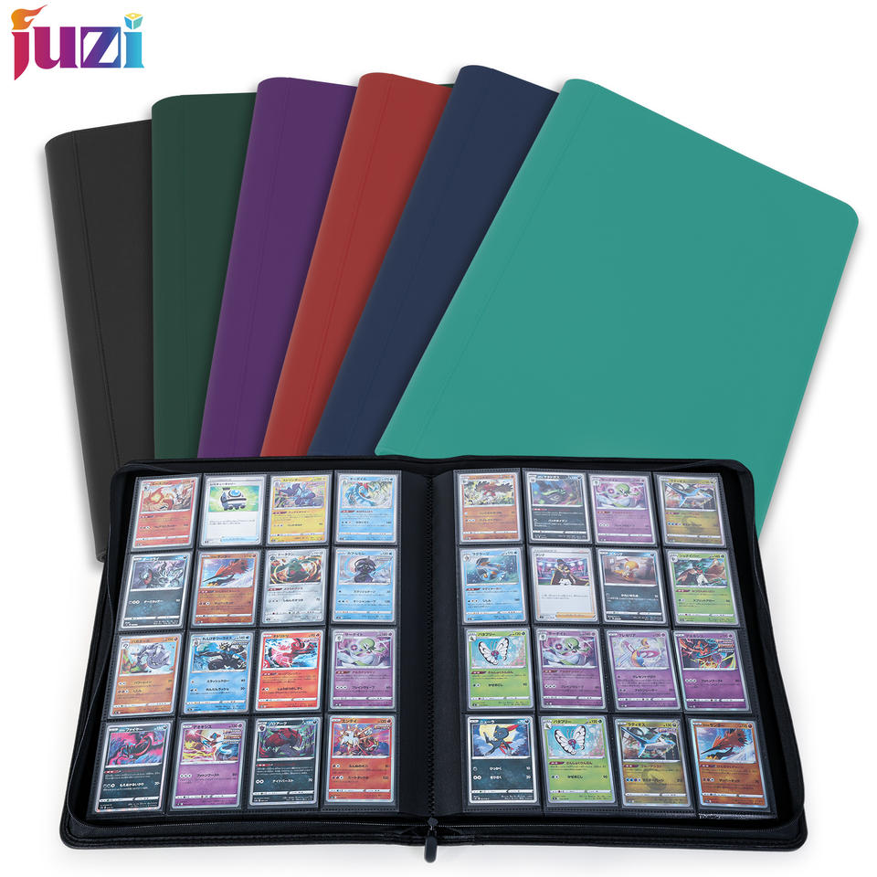 JUZI Custom Luxury Pokemoned 16 Pocket High Quality Trading Cards PU ...