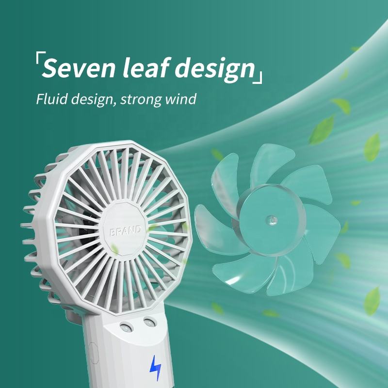 Good Quality Desktop Double Spray Mini Fan - Portable & Rechargeable
