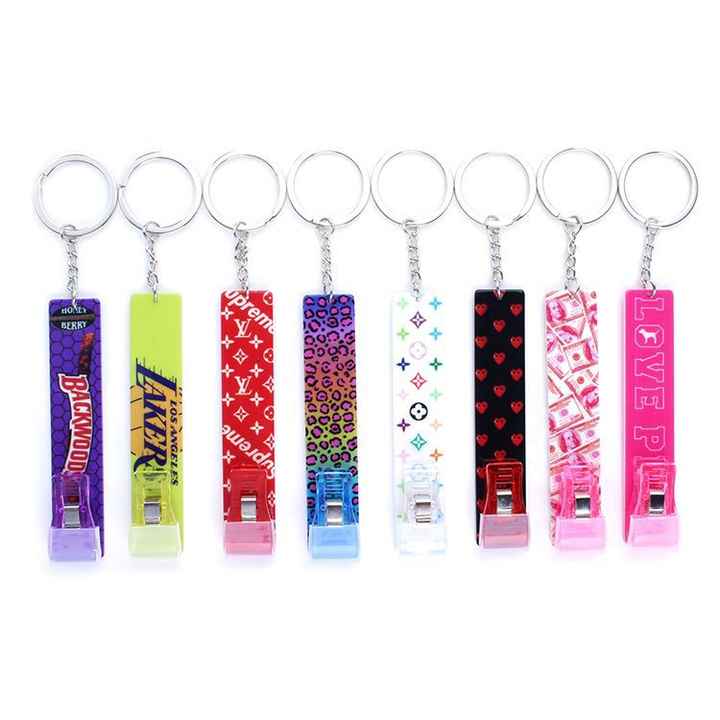 New Arrival Acrylic Card Puller Credit Card Grabber Keychain for Long ...