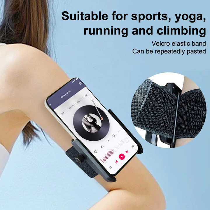 360° Rotation Bike Wristband Phone Holder Smartphone Armband Mount ...