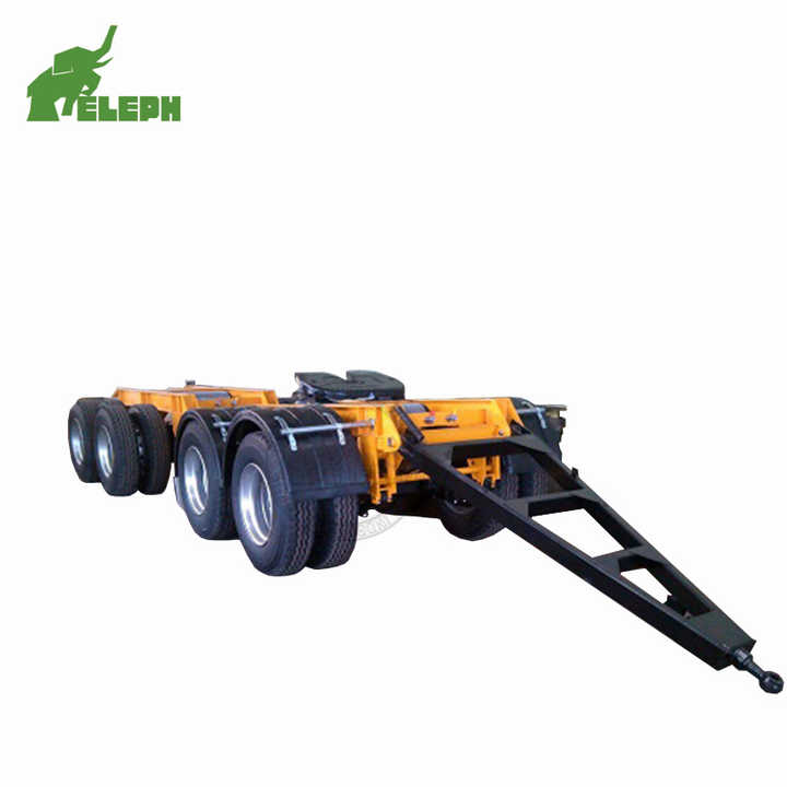 High Quality Drawbar Full Trailer Dolly Semi Trailer Shipping Container ...