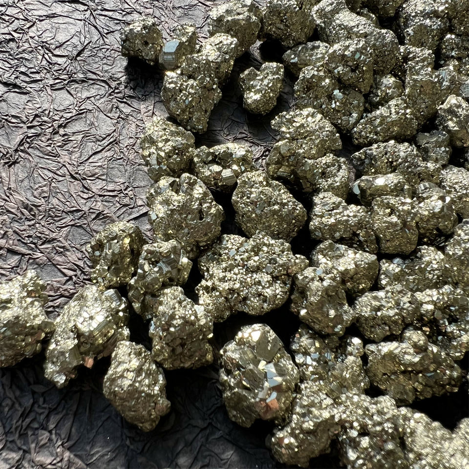 Natural Pyrite Crystals - Healing Stones of High Quality