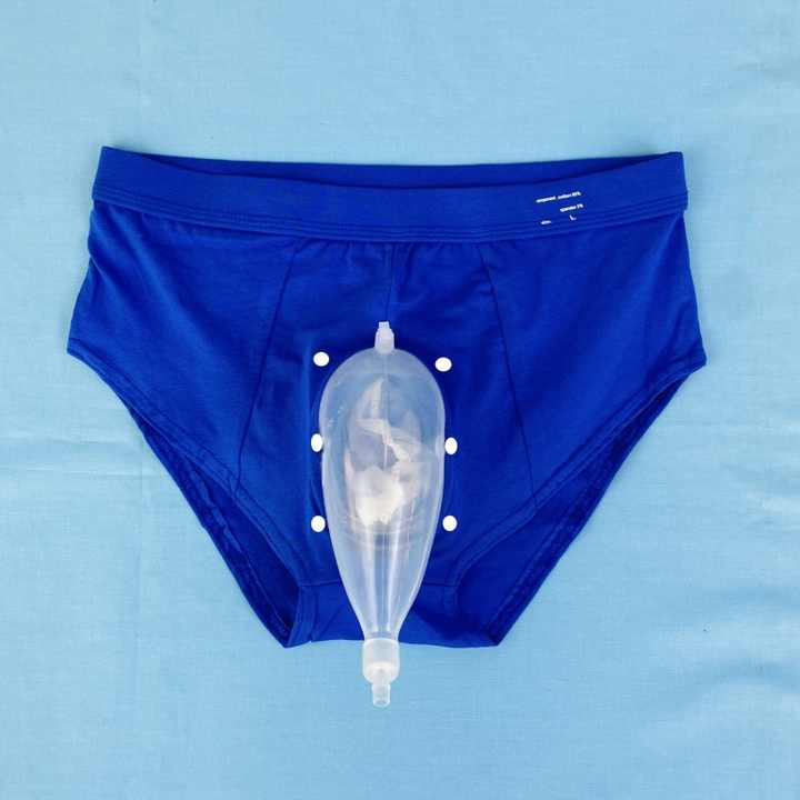 External Male Silicone Urinal Collector Urinary Drainage Catheter Leg ...