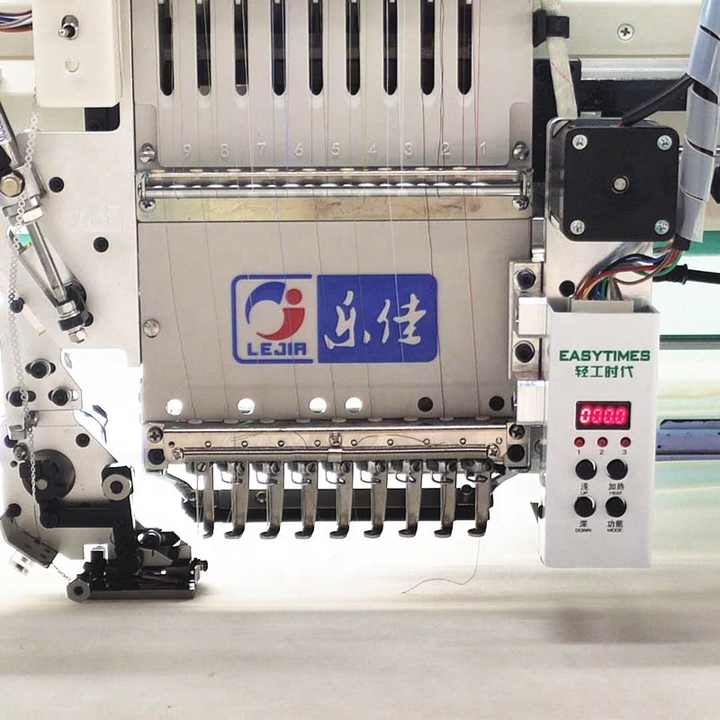 LEJIA Single Head Commercial Embroidery Machine with Laser Cutter