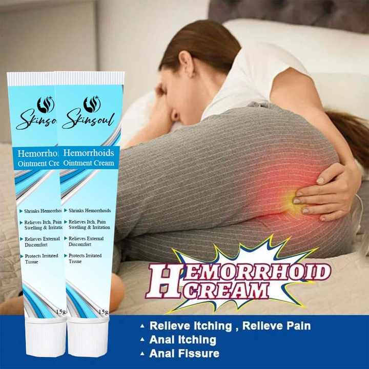 Skinsoul Plant Herbal Hemorrhoids Cream - Relief for Almoranas