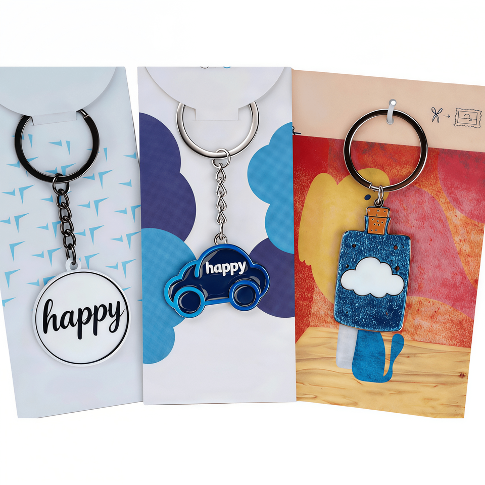 Customized logo Luxury Cute Metal Key Halloween Keychain Personalized ...