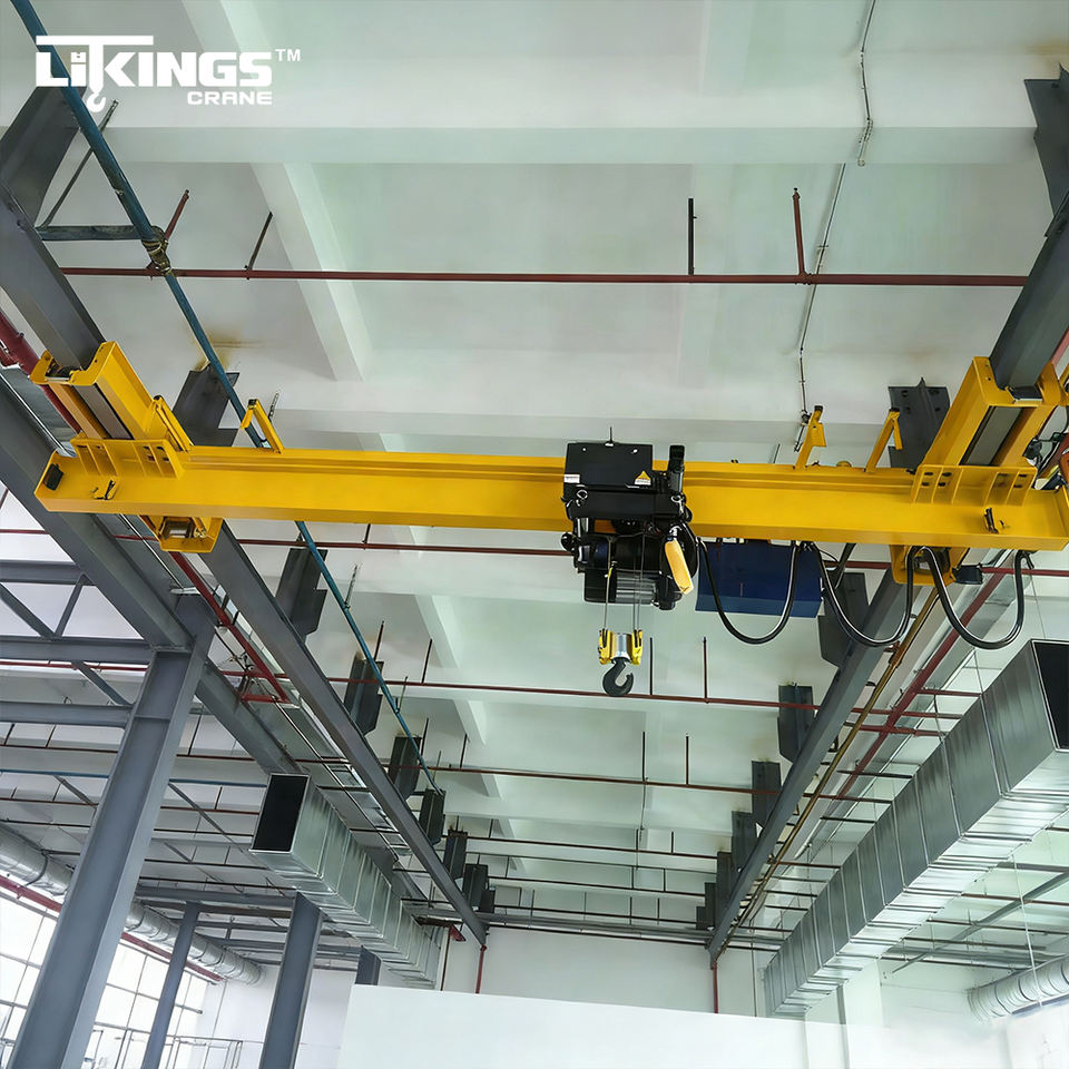 LX Suspended Single Beam Overhead Bridge Crane 10 Tons PLC Motor ...